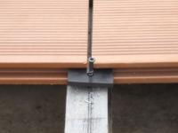 China Wood Plastic Composite WPC Decking Clips with Stainless Steel and Wood Grain Pattern for sale