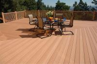 China 150*25mm Waterproof WPC Decking for Outdoor Swimming Pool and Garden Board HS150*25-C for sale