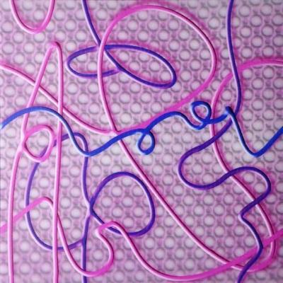 China 500mmx500mm Colorful PVC 3D Board for Wall Decoration Colorful Pattern Magical Space for sale