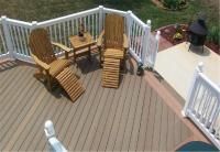 China 135mm*25mm Wood Plastic Composite Outdoor Decoration Decking with Materials HS135*25-A for sale