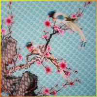 China 500*500*3.0mm Colorful Waterproof PVC Composite 3D Board for Interior Wall Decoration for sale