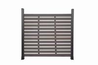 China Waterproof Outdoor WPC Decking Fence with Wood Grain Pattern and Brushed Surface Design for sale