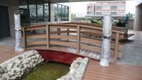 China Brushed Surface WPC Decking Boards Improve the Look and Functionality of Your Space for sale