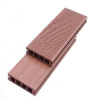 China 150mm*25mm Customized Outdoor Green Wood Plastic Composite WPC Decking Flooring Tiles for sale