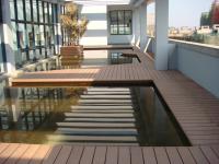 China Water Absorption Rate 2.5% Customized Synthetic WPC Decking for Engineering Flooring for sale