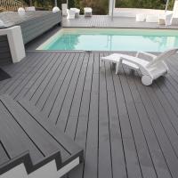 China Water Absorption Rate 2.5% Customized Synthetic WPC Decking for Engineering Flooring for sale