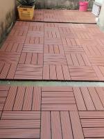 China Wood Grain Pattern WPC Outdoor Decking Floor Tiles for Synthetic Wood Plastic Composite for sale