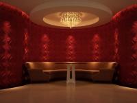 China Construction 3D Board 500mmx500mm Acoustic Sound Absorption Wall Decorative Material for sale