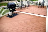 China Synthetic Wood Plastic Composite/WPC Decking Board for Outdoor Garden Shacman Sinotruk for sale
