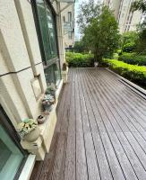 China Water Absorption Expansion Rate 2.5% Brown Wood Plastic Composite Decking for Garden for sale