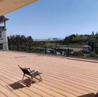 China Engineered Pattern Brown WPC Wood Plastic Composite Outdoor Floor Decking for Outdoor for sale