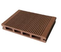 China Brown WPC Wood Plastic Composite Flooring for Garden Waterproof for sale