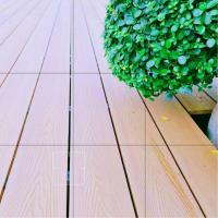 China Brown WPC Wood Plastic Composite Flooring for Garden Waterproof for sale