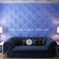 China Acoustic Sound Fireproof 3D PVC Panel for TV Setting Wall Customized 500mmx500mm for sale