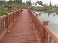 China Fire-Resistant WPC Wood Plastic Composite Decking Flooring in Brown for sale