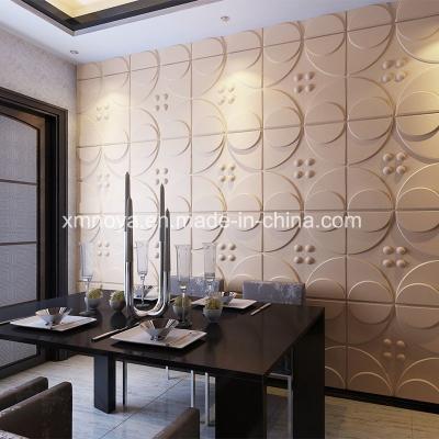 China 3D Board Design Acoustic Fireproof PVC Wall Panels for Building Material 500mmx500mm for sale