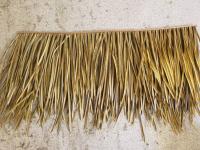China Plain PVC Material Component Natural Looking Roofing Decorative Plastic Thatch Roof Tile for sale