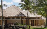 China Yellow PVC Simulation Thatch for Garden/Cottage/Park Life Expectancy up to 15 Years for sale
