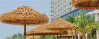 China Customized PVC Thatch Roof Tiles for Garden/Seaside Bars Easy to Install and Maintain for sale