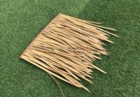 China Customized Fireproof Artificial Thatch Fiber Plastic Tile for Yellow Roofing Needs for sale