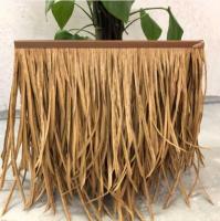 China Customized Fireproof Synthetic Tropical Thatch Roofing Tiles for Hotel HDPE Tiki Huts for sale