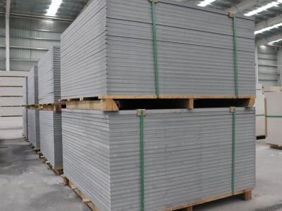 China Asbestos Free Fireproof Cement Board with Instant Materials in Gray and Light Yellow for sale