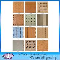 China Painting Surface Groove Wooden Acoustic Panels for Ceiling/Wall Acoustic Soundproofing for sale