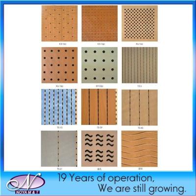 China Painting Surface Groove Wooden Acoustic Panels for Ceiling/Wall Acoustic Soundproofing for sale