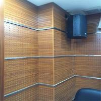 China Acoustic Wooden Wall Board Perforated Wooden Acoustic Panels for Building Material for sale