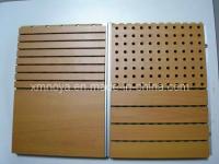 China Fireproof Wooden Acoustic Sound Absorption Perforated Interior Wall Decorative Panel for sale