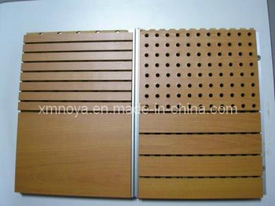 China Fireproof Wooden Acoustic Sound Absorption Perforated Interior Wall Decorative Panel for sale