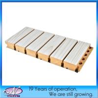 China Interior Decorative B1 Fireproof MDF Wooden Wall Panel with Acoustic Sound Absorption for sale