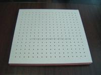 China Veneer Surface Perforated Wooden Acoustic Board Sound Absorption Panel for Ceiling for sale
