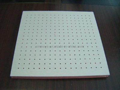 China Veneer Surface Perforated Wooden Acoustic Board Sound Absorption Panel for Ceiling for sale