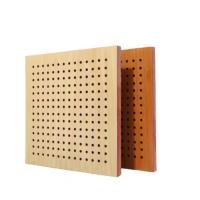 China Perforated Wooden Acoustic Panels 600*600 Sound Absorption Building Decorative Material for sale