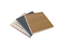 China Perforated Wooden Acoustic Panels 600*600 Sound Absorption Building Decorative Material for sale