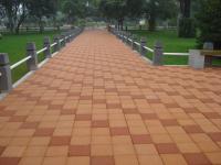 China Less Than 6% Water Absorption Rate Brown Porous Permeable Brick Gravel Paving Driveway for sale