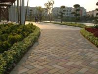 China Water Permeable Ceramic Paving Stone Tile for Driveway and Walkways in Common Grey for sale