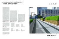 China Thick Brick Block Grey Ceramic Paving Tiles in Stone Form for Sustainable for sale