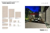 China Thick Brick Block Grey Ceramic Paving Tiles in Stone Form for Sustainable for sale