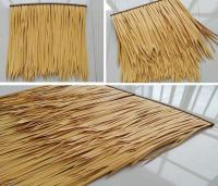 China Polyethylene Irregular Thatch Shape Bent Tiles for Hotel Roofing for sale