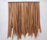 China Eco-friendly 100% Realistic HDPE PVC Artificial Thatch Roof Tile Roof for sale