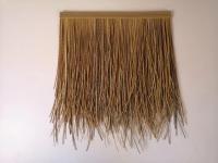 China Natural Flat Surface Eco Friendly Bent Design Thatch Roof Tiles For Roof Wall Ceiling for sale