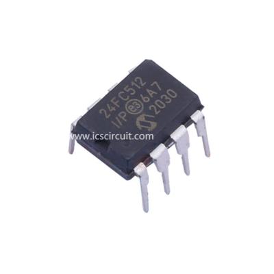 China Flash Memory IC Chip 24FC512-I/P 512k I2c™ Cmos Serial Eeprom for sale