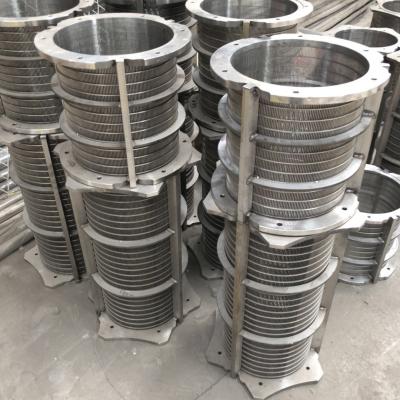 China Stainless Steel Screw Press Screen Self Cleaning Wedge Vee Wire Screen for sale