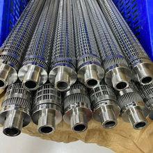 China Candle Type Wedge Wire Baskets Filter Melt Pleated Filter Element for sale