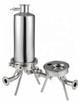 China 316 Sanitary Filter Housing Stainless SS Bag Filter For Liquid Filtration for sale
