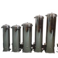 China Vertical Pressure Multi Cartridge Filter Housing Sandblastin RO Membrane for sale