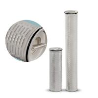 China HEPA High Flow Pleated Filter Cartridge Dust Collector 5 micron for sale