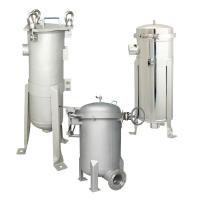 China 304 / 316 Stainless Steel Bag Filter Housing Industrial Water Hepa Filters for sale